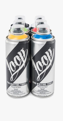 LOOP Spraydosen in der Via dell´Arte